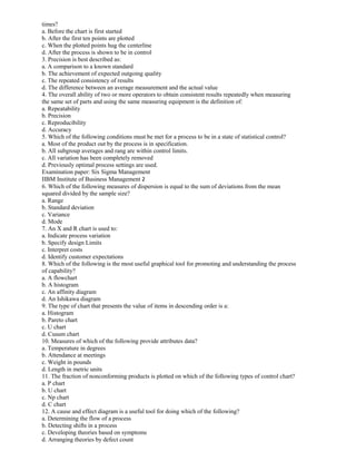 Dbm iibm case study solutions & multiple answers 1 | DOCX