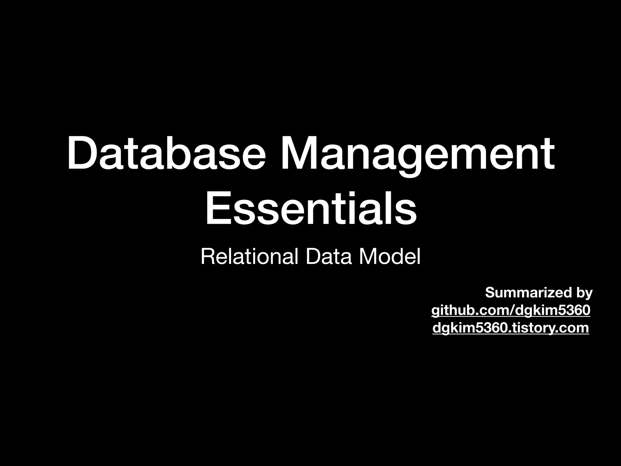 Database Management Essentials: Module 3 Relational Data Model | PPT