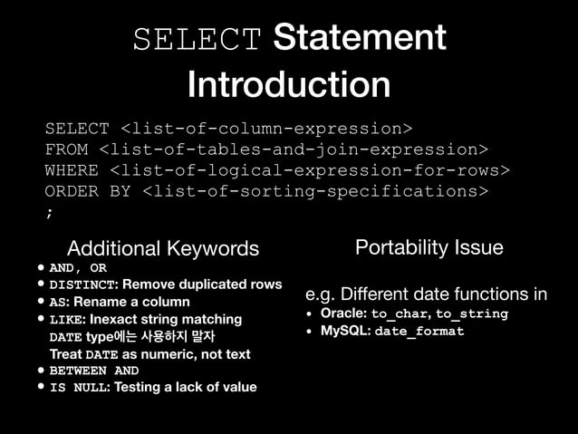 Database Management Essentials Module 4 Basic Query Formulation With Sql Ppt 4964