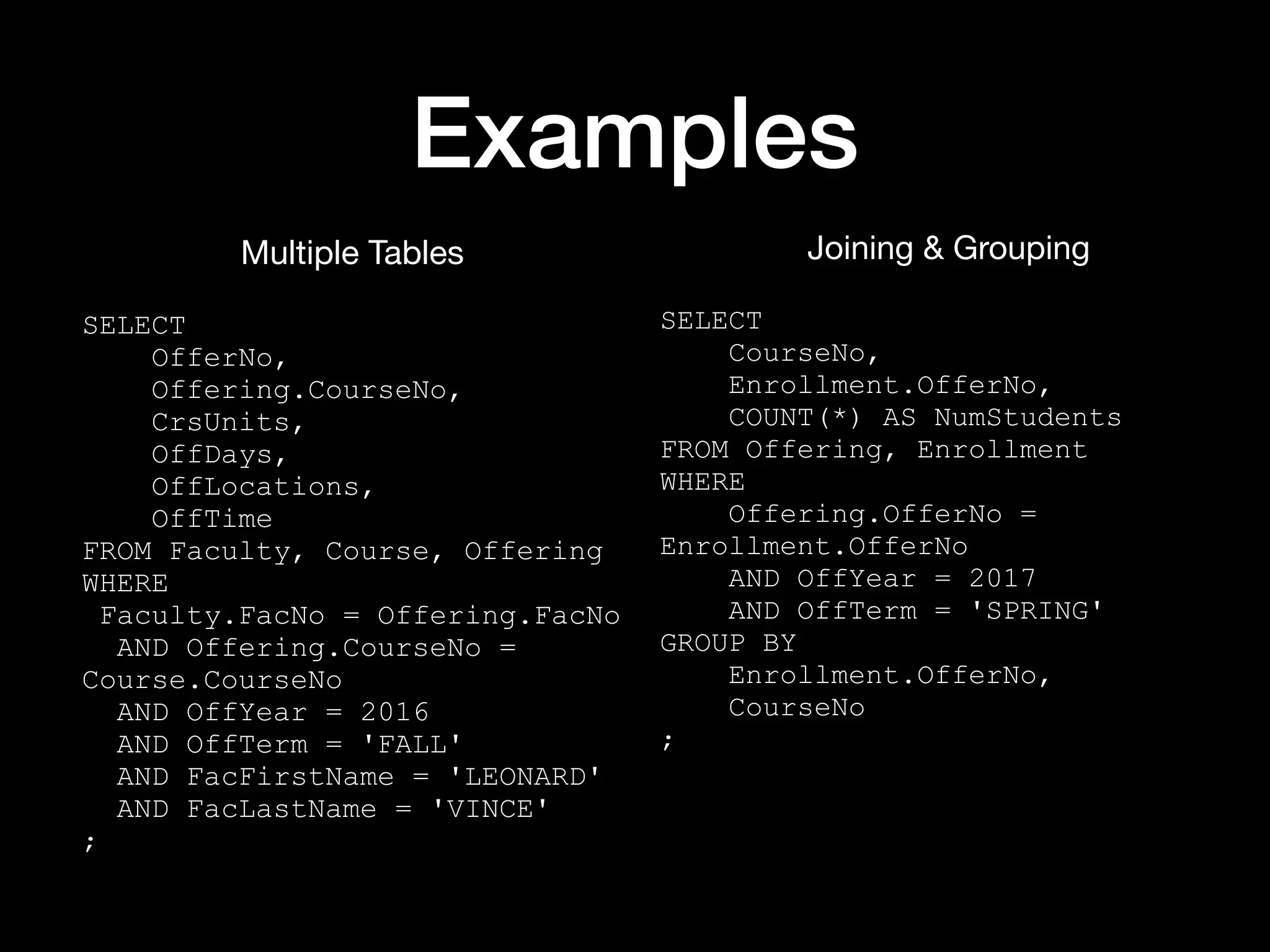 Database Management Essentials Module 5 Extended Query Formulation With Sql Ppt