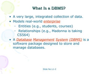 Dbms 1 | PPT