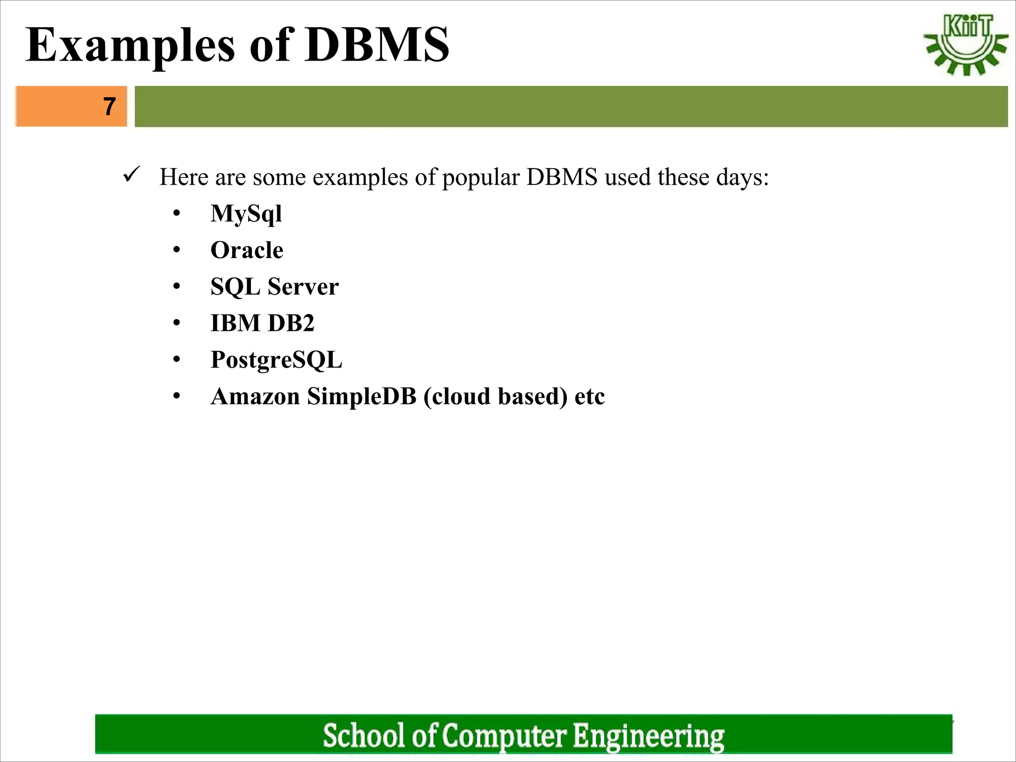 Introduction To Database Management System Ppt