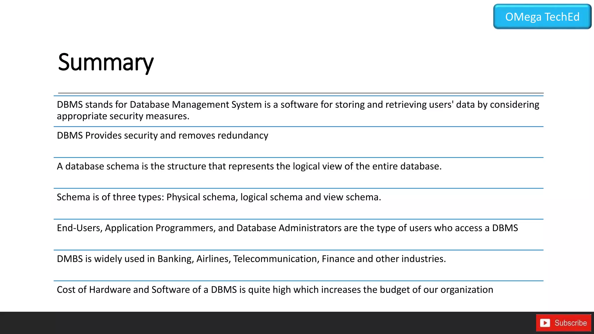 Introduction To Dbms Pptx Databases Computer Software And