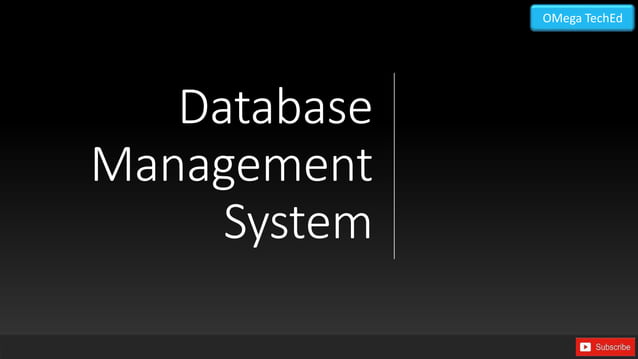 Introduction To Dbms Pptx Databases Computer Software And