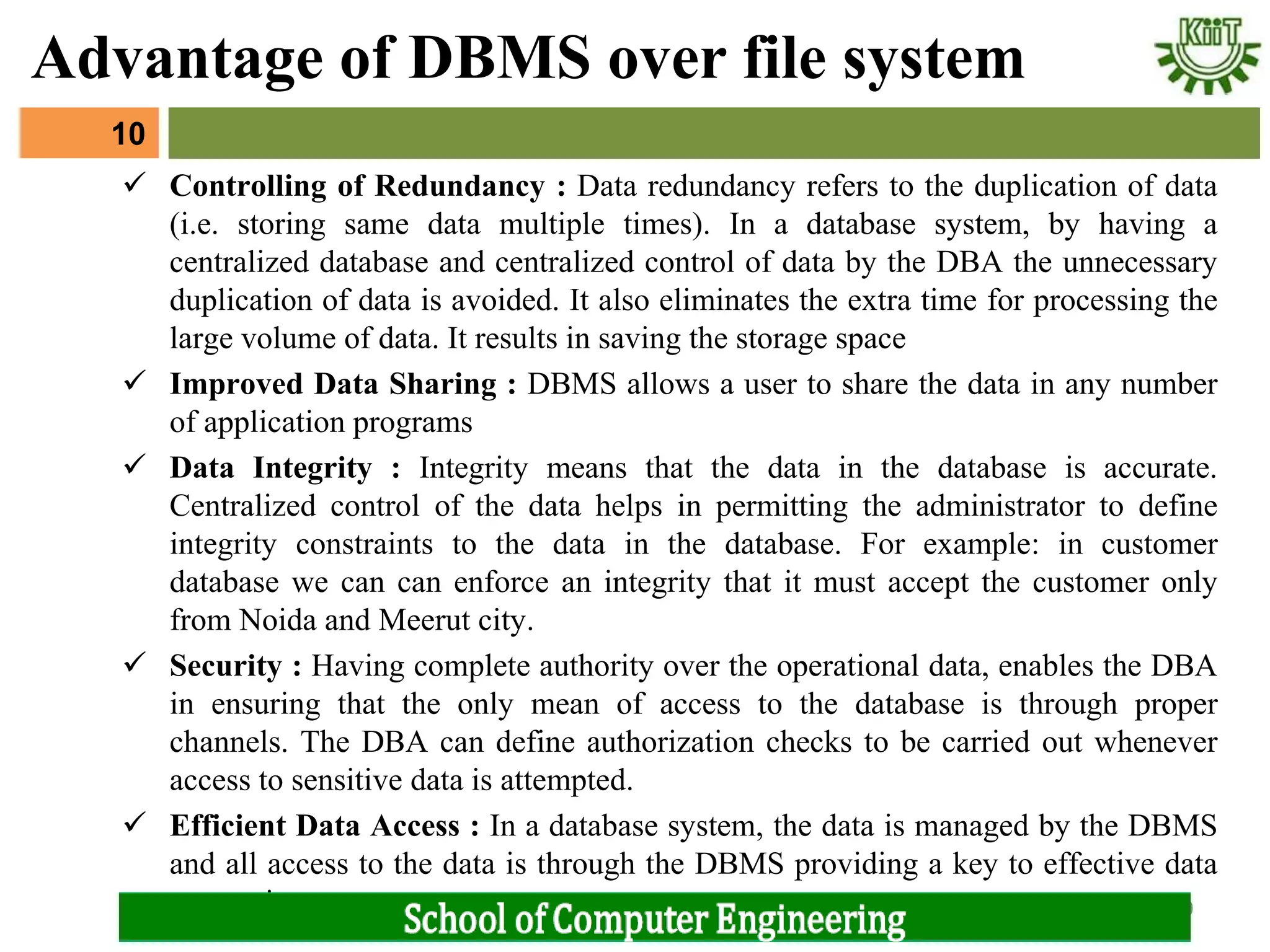 DBMS-1.pptx | Databases | Computer Software and Applications