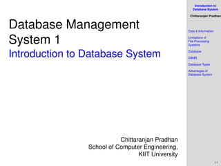 DBMS (An Introduction to Database System) | PPT