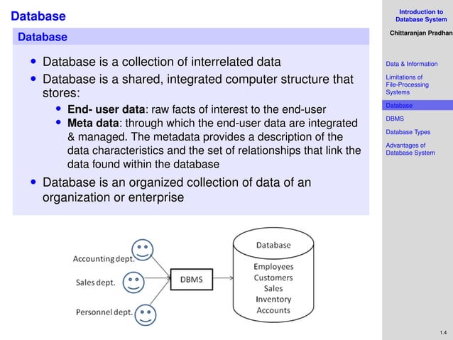 DBMS (An Introduction to Database System) | PPT