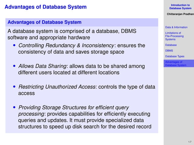 DBMS (An Introduction to Database System) | PPT