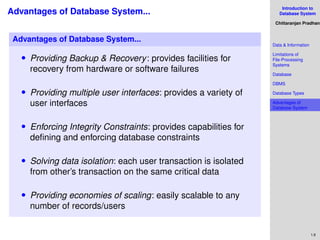 DBMS (An Introduction to Database System) | PPT