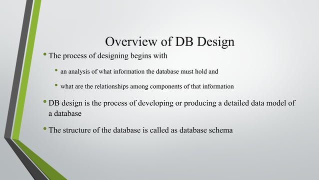 conceptual design database managment system | PPT