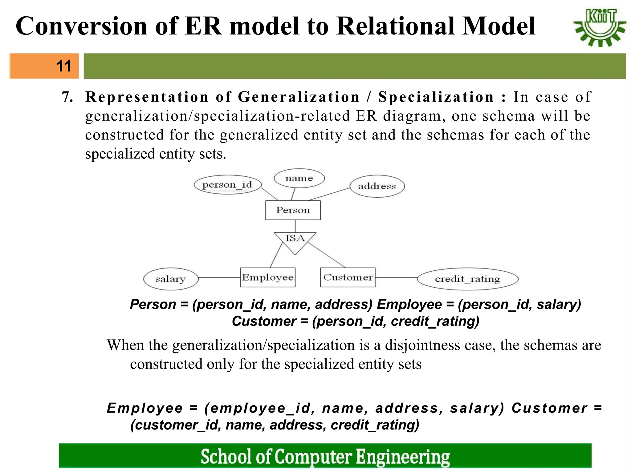 Dbms 10: Conversion of ER model to Relational Model | PDF