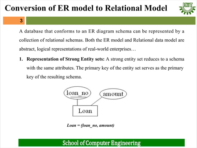 Dbms 10: Conversion of ER model to Relational Model | PDF