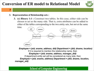 Dbms 10: Conversion of ER model to Relational Model | PDF