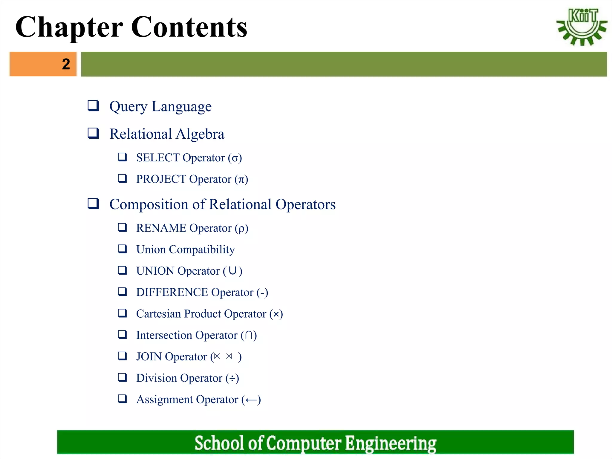 Dbms 11: Relational Algebra | PDF