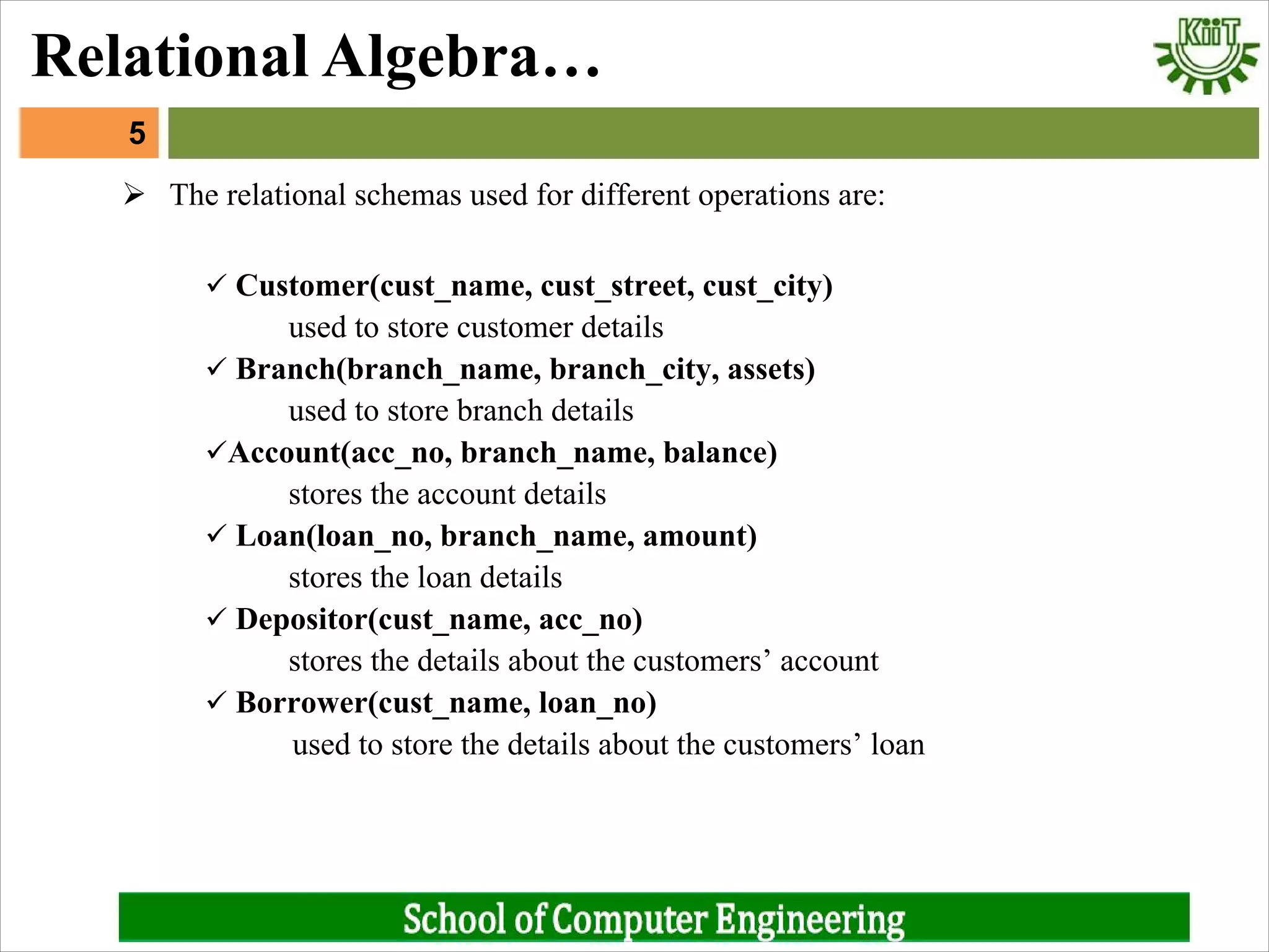 Dbms 11: Relational Algebra | PDF | Databases | Computer Software and ...