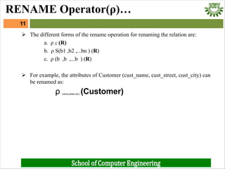 Dbms 11: Relational Algebra | PDF
