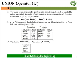 Dbms 11: Relational Algebra | PDF