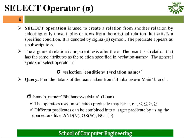 Dbms 11: Relational Algebra | PPT