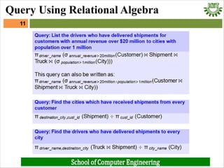 Dbms 13: Query Using Relational Algebra | PDF | Databases | Computer Software and Applications