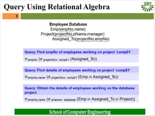 Dbms 13: Query Using Relational Algebra | PDF | Databases | Computer Software and Applications