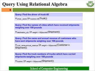 Dbms 13: Query Using Relational Algebra | PDF | Databases | Computer Software and Applications