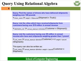 Dbms 13: Query Using Relational Algebra | PDF | Databases | Computer Software and Applications
