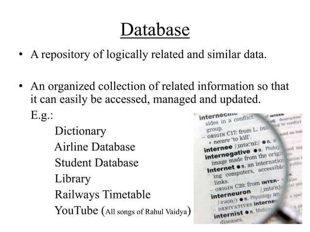 Database Management System | PPTX | Computing | Technology & Computing