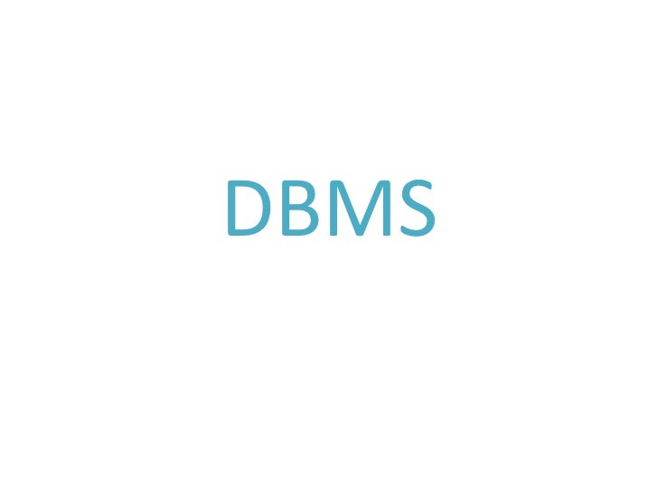 Dbms