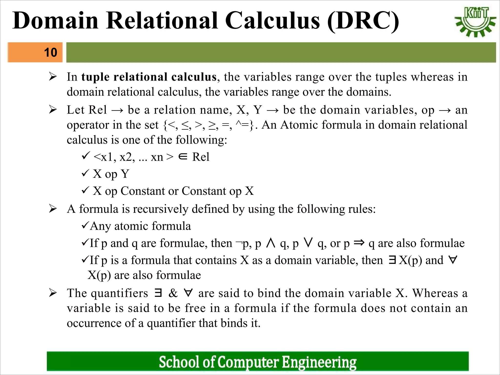 Dbms 14: Relational Calculus | PDF
