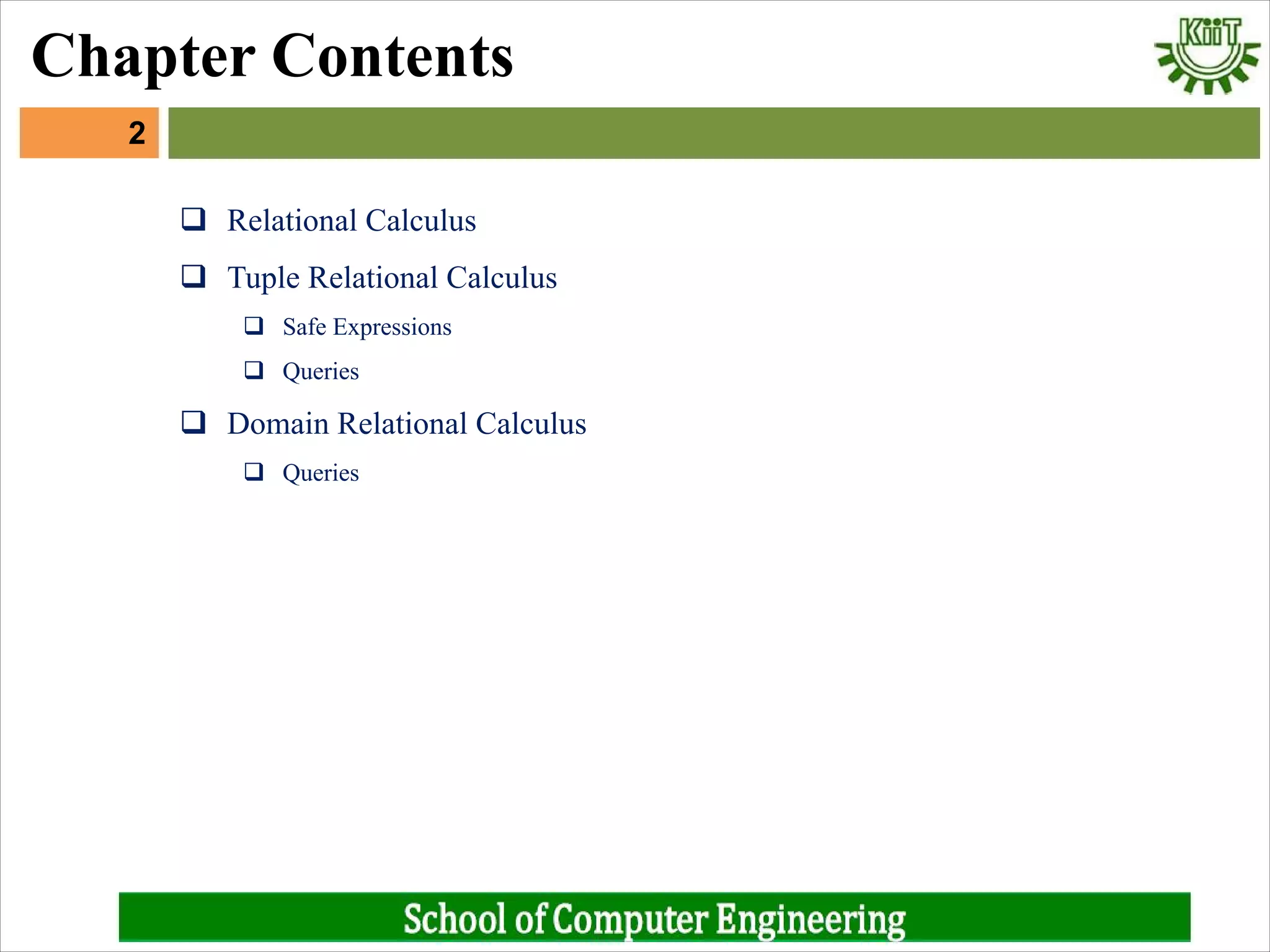 Dbms 14: Relational Calculus | PDF