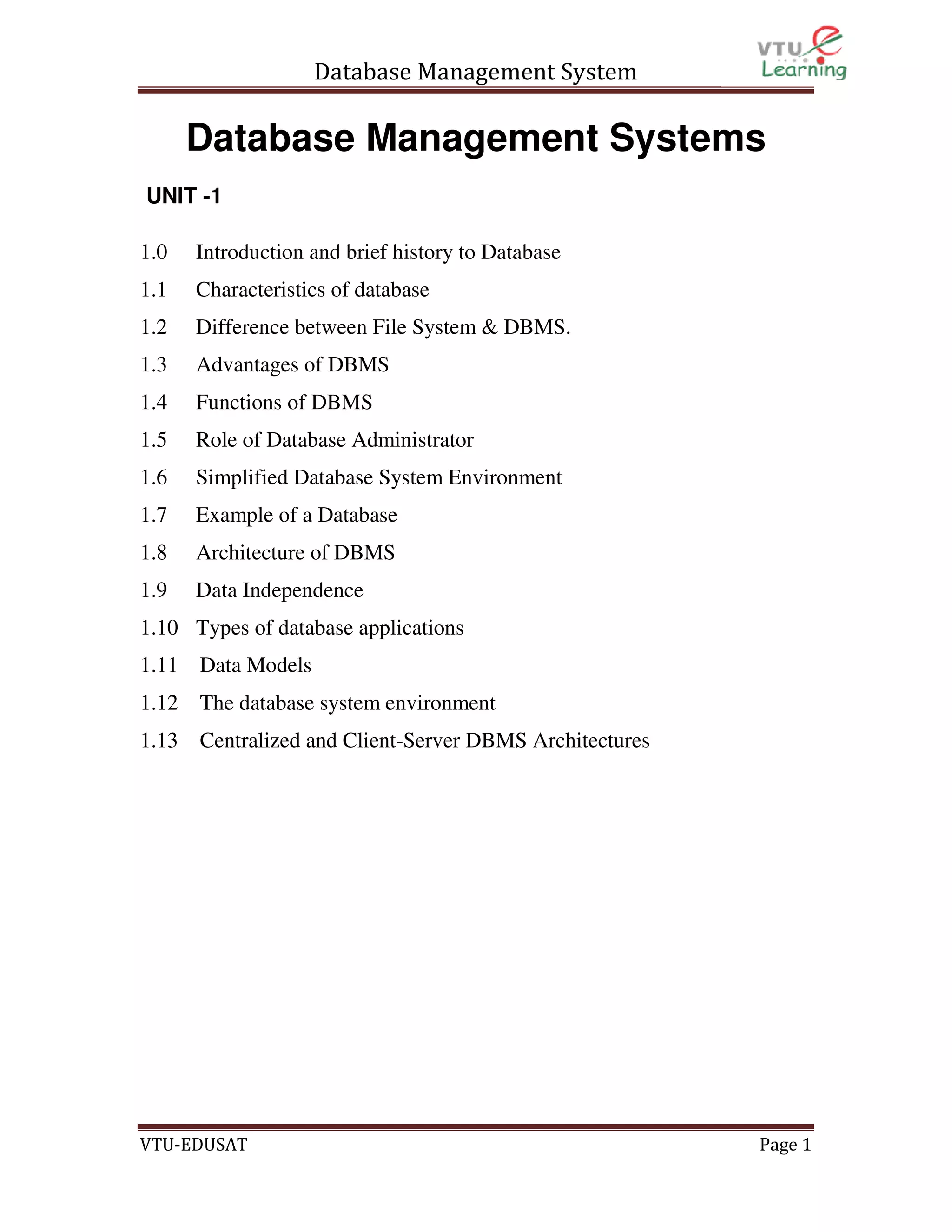 Database Management Systems Introduction | PDF