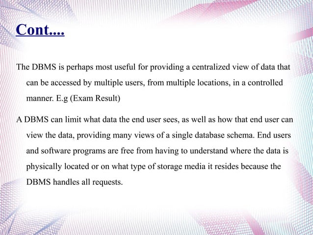 Database Management system | PPT | Databases | Computer Software and Applications