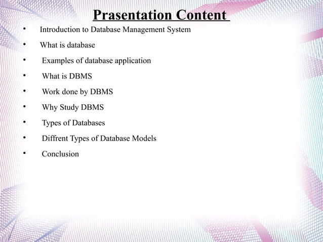 Database Management system | PPT | Databases | Computer Software and Applications