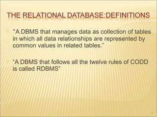 Dbms relational model | PPT