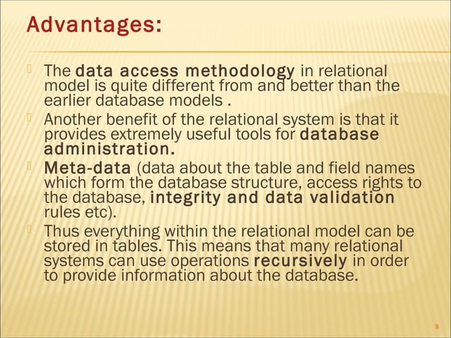 Dbms Relational Model Ppt Databases Computer Software And Applications