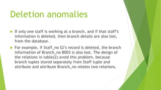 Data Redundancy & Update Anomalies | PPTX | Databases | Computer Software and Applications