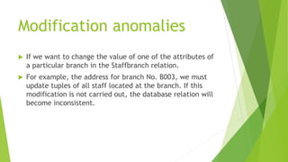 Data Redundancy & Update Anomalies | PPTX