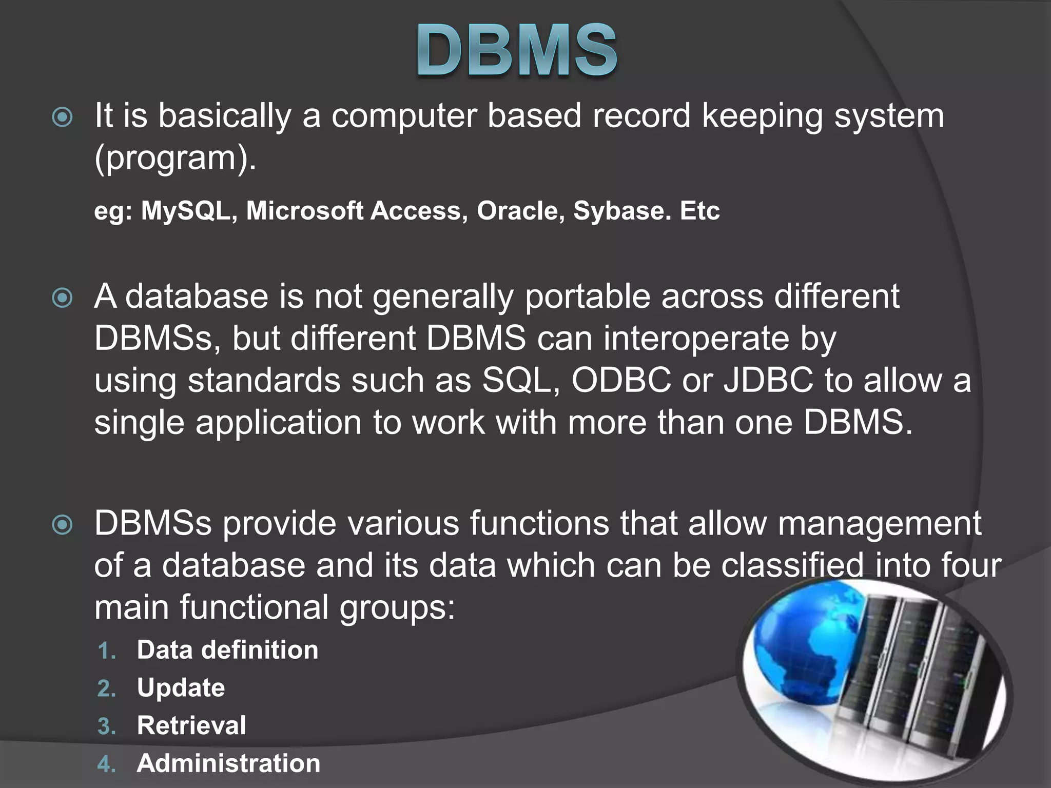 Database management system | PPTX