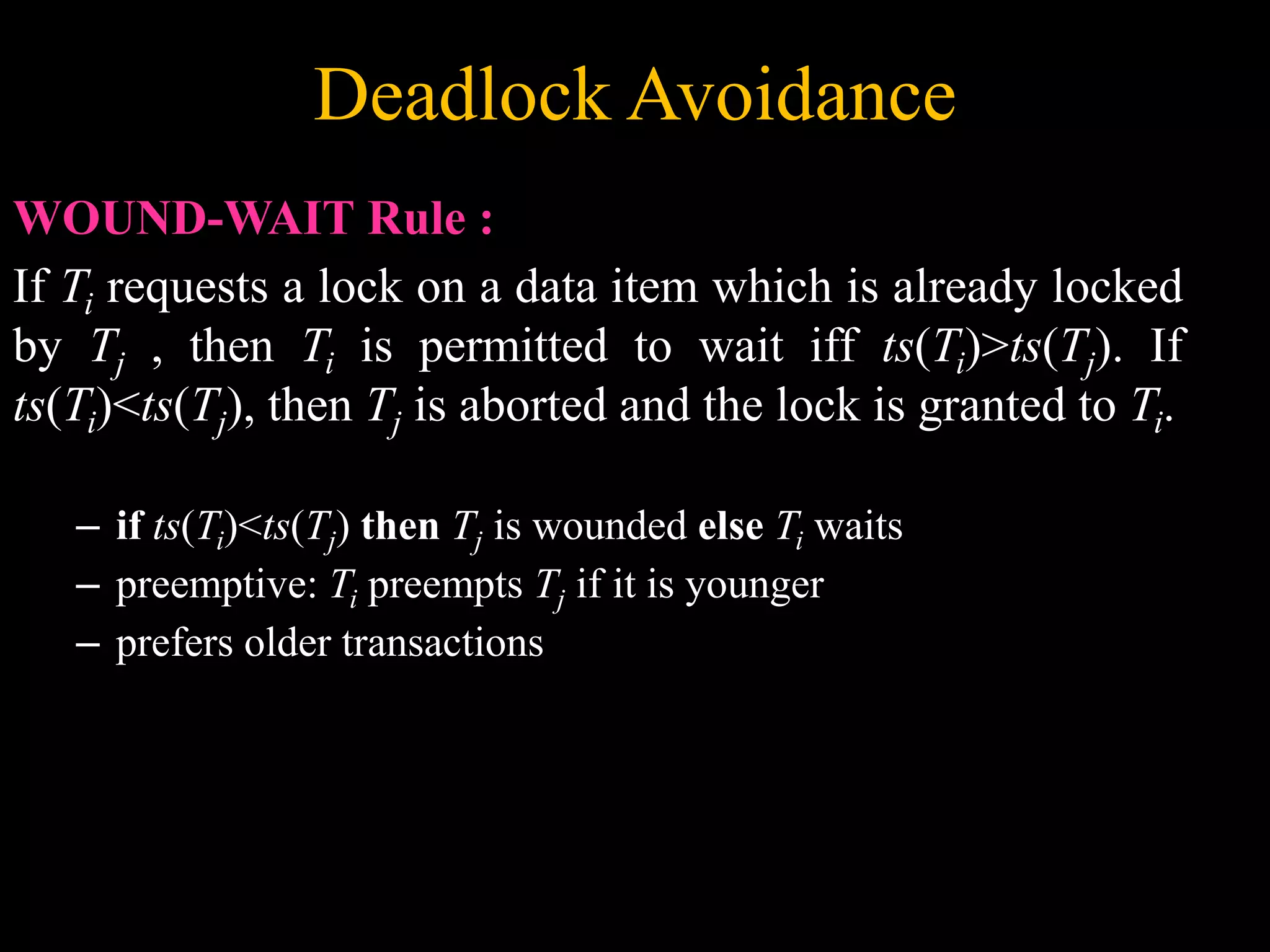 Concurrency Control In Database Management System Pptx Databases Computer Software And