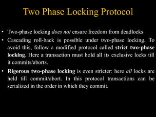 Concurrency Control in Database Management System | PPTX