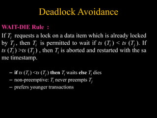 Concurrency Control in Database Management System | PPTX