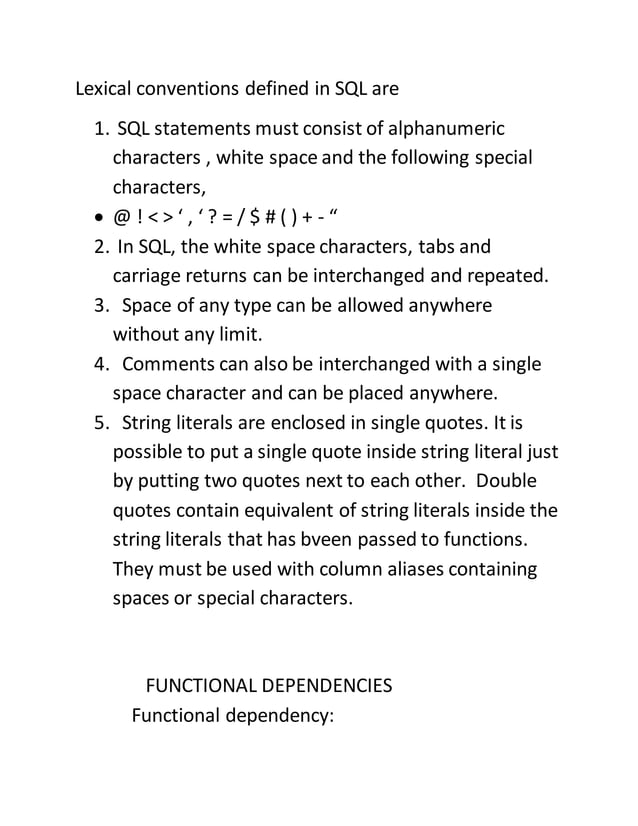 Dbms.....SQL statemets | PDF