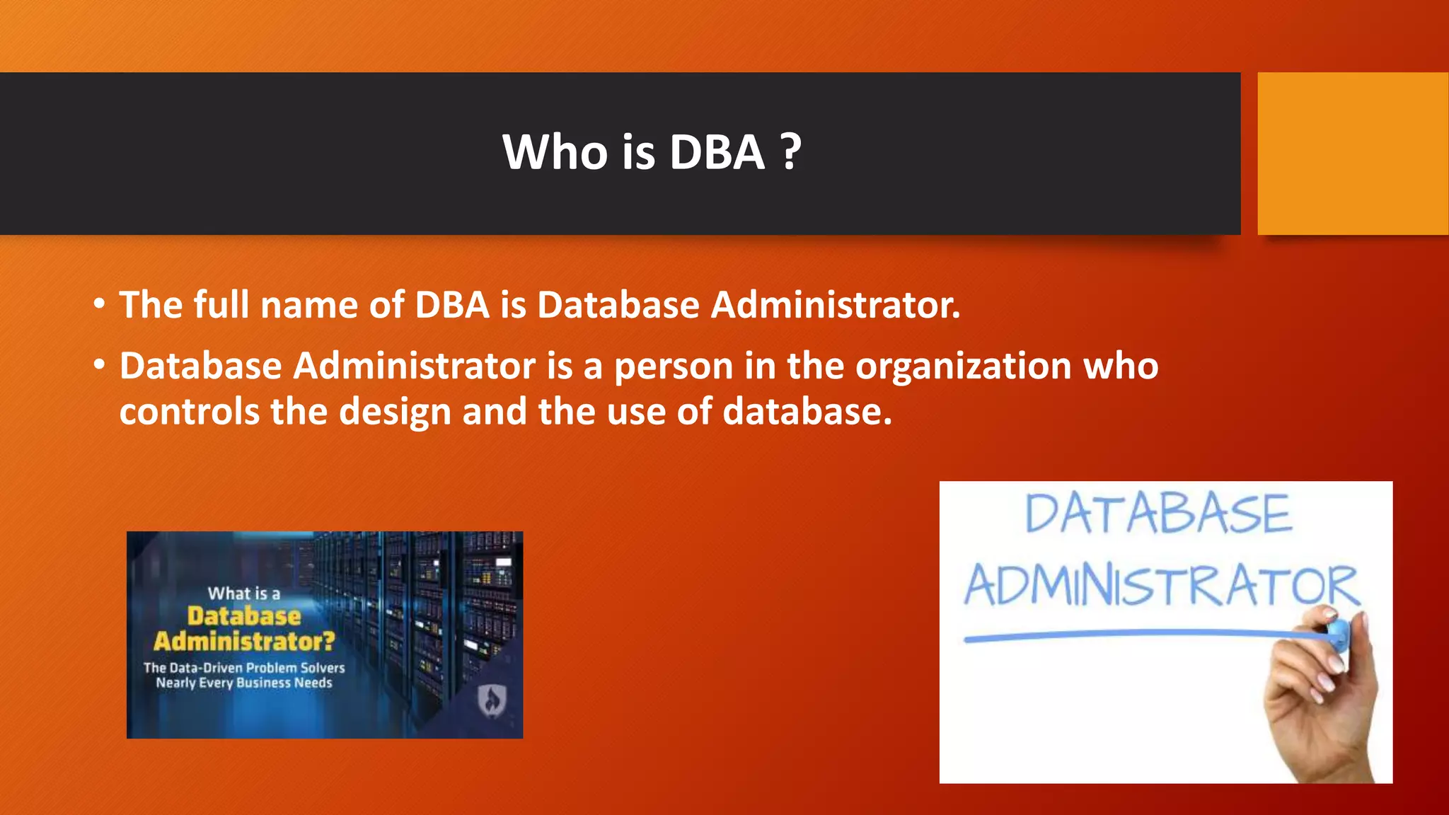 Database Administrator | PPTX