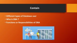 Database Administrator | PPTX