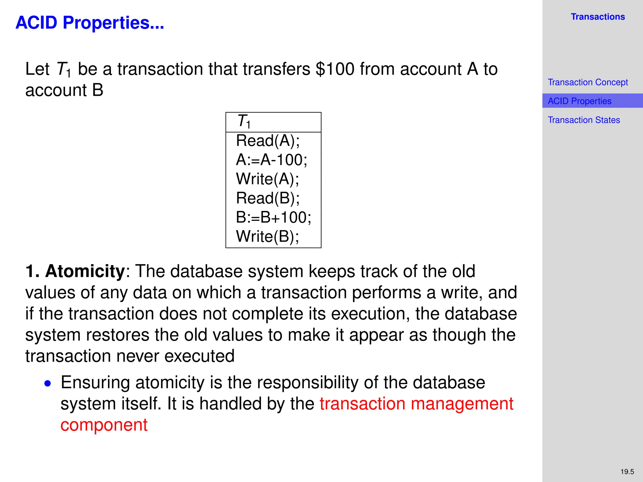 Database management system -Transactions | PDF