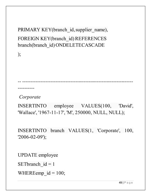 DataBase Management System Lab File | DOCX | Databases | Computer ...