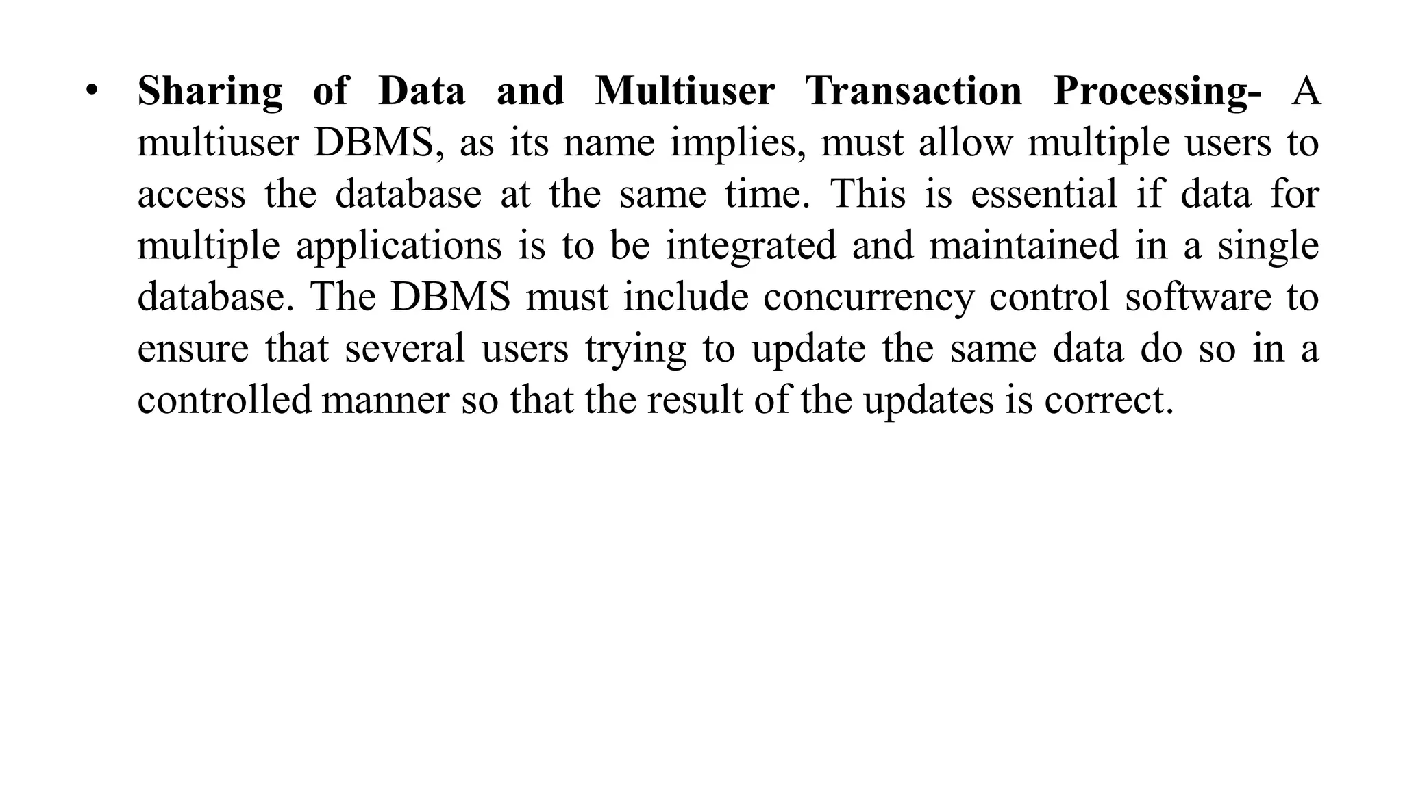 Characteristics and Advantages of Database Management System | PDF