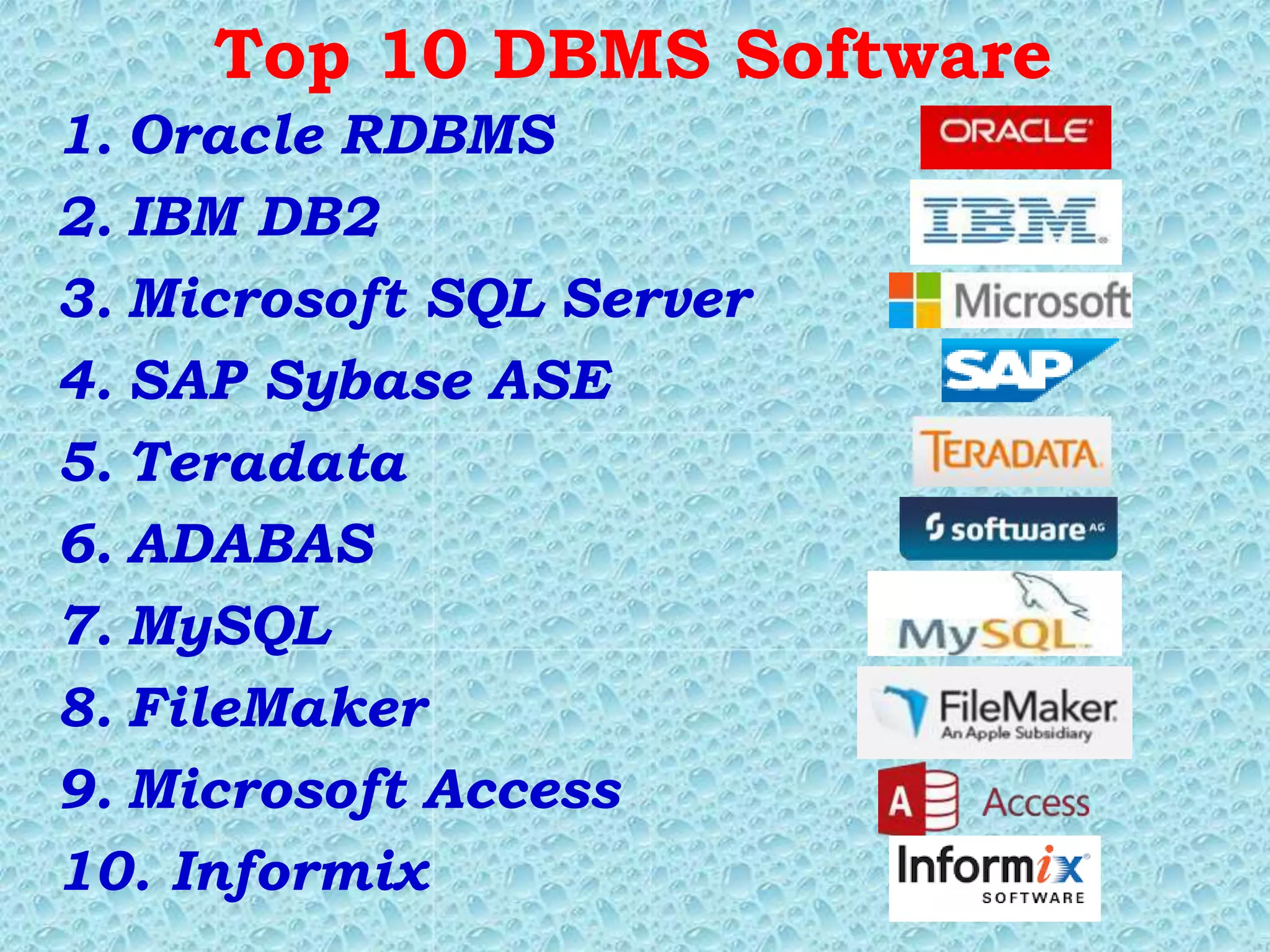 DATABASE MANAGEMENT SYSTEM | PPT