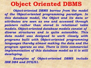 DATABASE MANAGEMENT SYSTEM | PPT