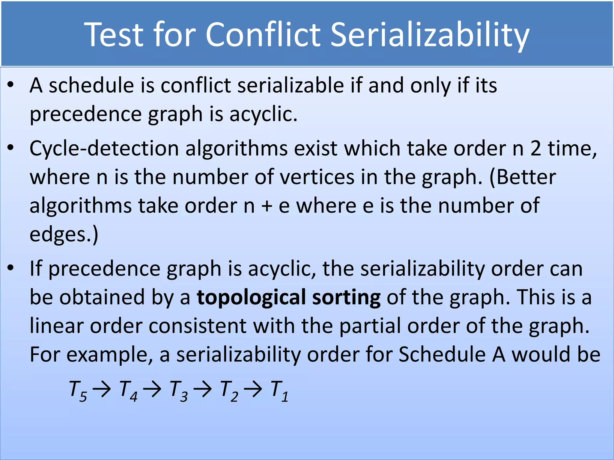 Transaction and serializability | PPT